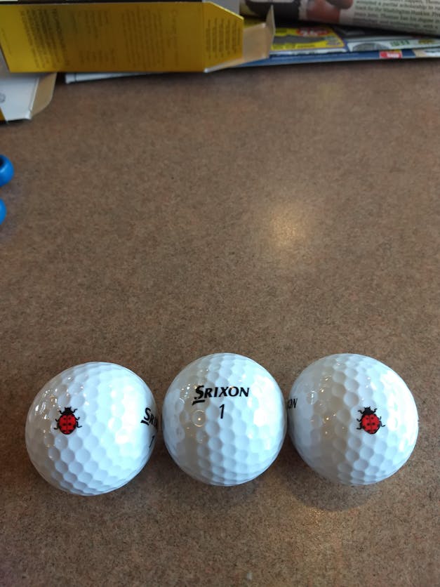 Ladybug Golf Ball Markings | Stamp Your Golf Balls – Golfdotz